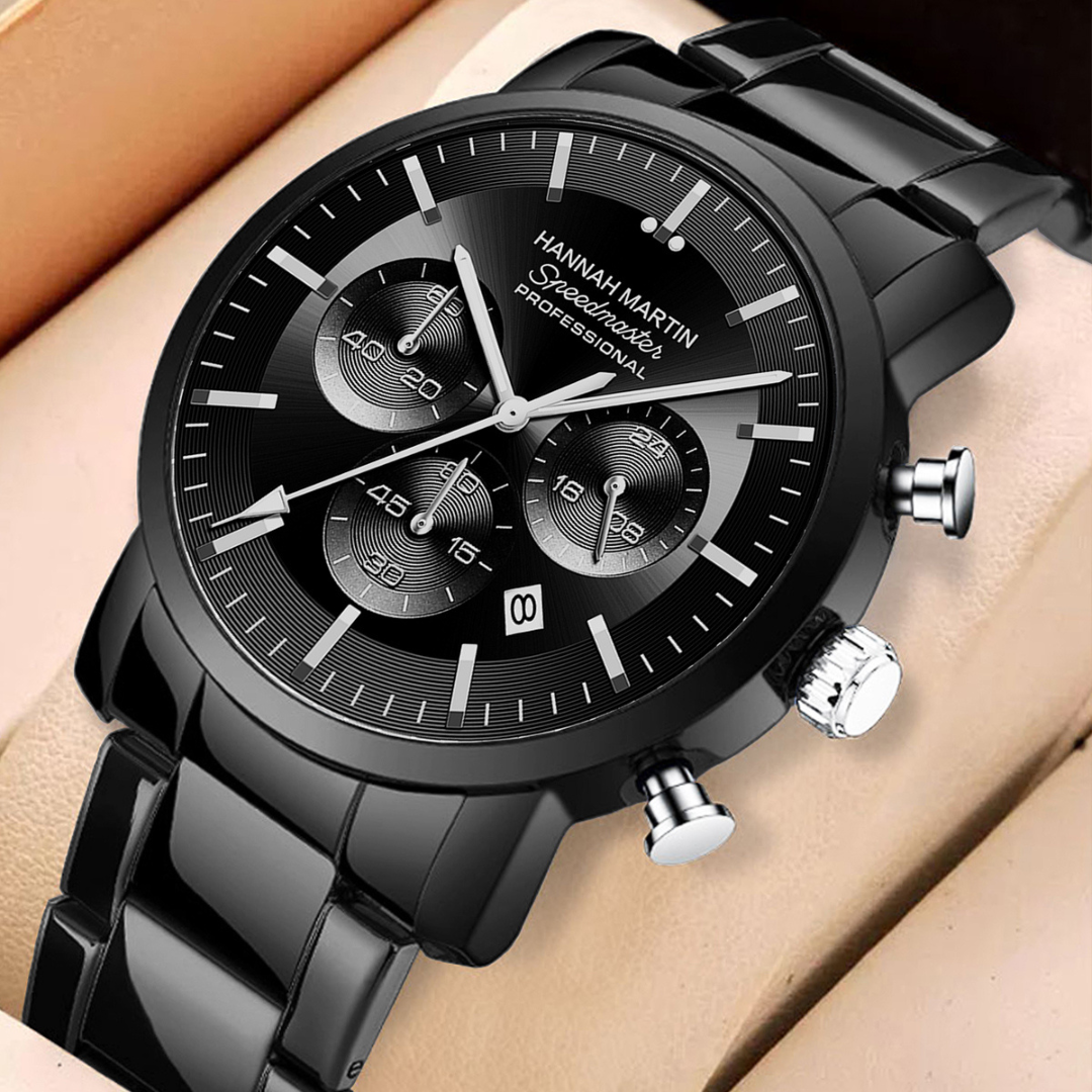 RELOJ HANNAH MARTIN SPEEDMASTER BLACK – Wayano Store